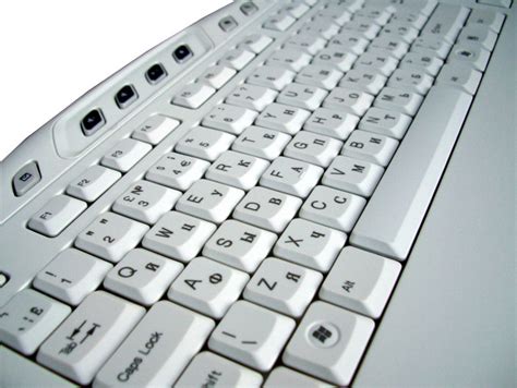 Белоснежная англо-русская плоская мультимедийная клавиатура с USB ...