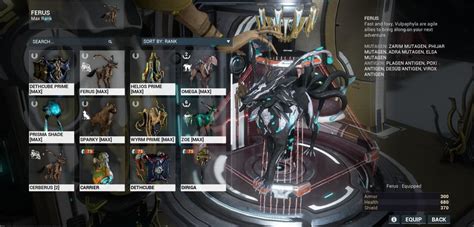 Got Myself A Panzer With Every Mutagen Antigen Rwarframe