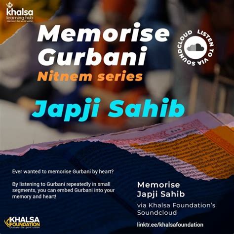 Stream Khalsafoundation Listen To Memorise Gurbani Nitnem Series Japji Sahib Playlist Online