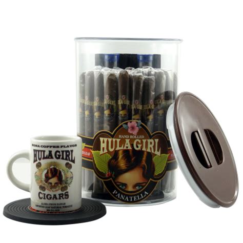 Tub Of 45 Hula Girl Panatella Cigars Hula Girl Store
