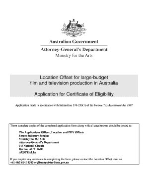 Fillable Online Location Offset Application Form Fax Email Print PdfFiller