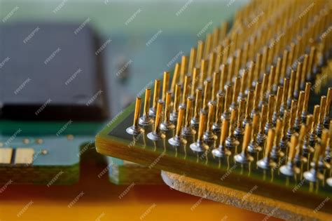 Premium Photo Microprocessor On The Background Of The Microcircuit Of