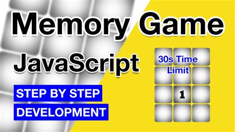 Memory Game Using Javascript Javascript Game Html Css And