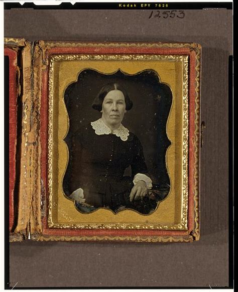 Francis Henry Grice Library Of Congress Daguerreotype 1357 Proposed To Depict Mary Ann Frost