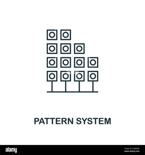 Pattern System Outline Icon Thin Line Style From Big Data Icons Collection Pixel Perfect
