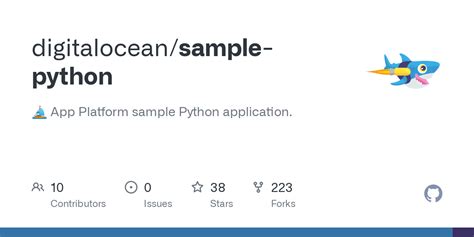 sample python readme md at main · digitalocean sample python · github