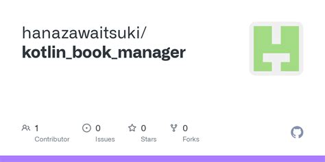 Github Hanazawaitsukikotlinbookmanager
