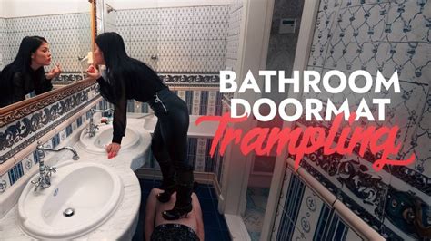 Bathroom Doormat Slave Trampling In High Heels Boots Gynarchy Power