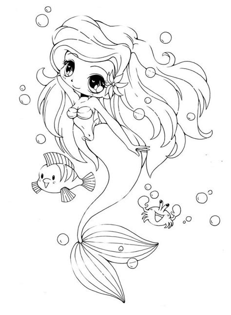 Disney Princess Chibi Coloring Pages