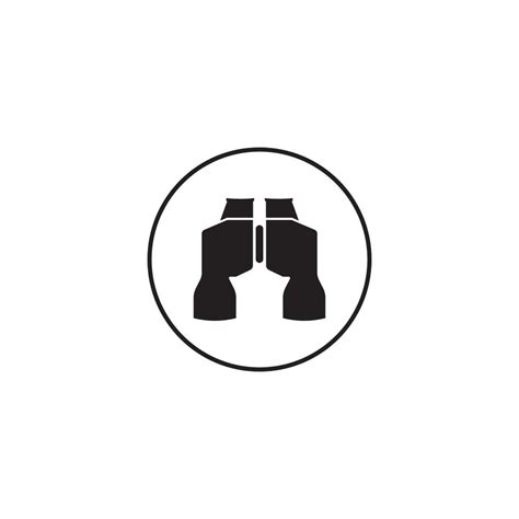 Modelo De Design De Ilustração Vetorial De ícone De Binóculos 9673090