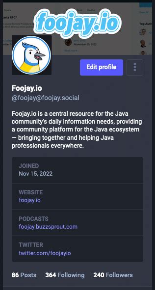 The Friends Of Openjdk Foojay On Mastodon An Update By Frank Delporte Javarevisited Medium