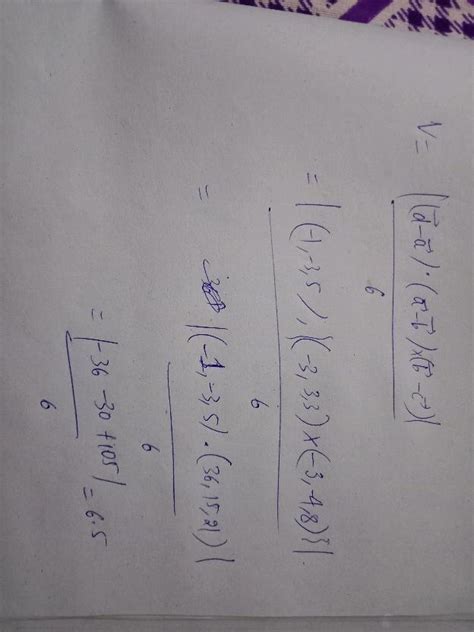 Qp Find Volume Of Tetrahedron Mathrm D Mathrm Abc Where Begin