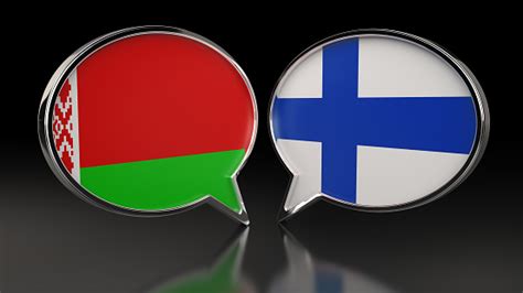 연설 거품과 벨라루스와 핀란드 플래그입니다 3 차원 일러스트 레이 션 0명에 대한 스톡 사진 및 기타 이미지 0명 3차원