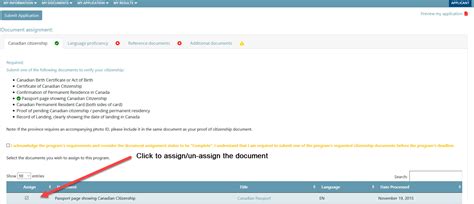 How Do I Assign Documents To The Programs Ive Applied To Canadian