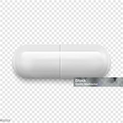 벡터 현실적인 3d 의료 흰색 알 약 아이콘 투명도 격자 배경에 고립 그래픽 디자인 템플릿입니다 상위 뷰 약품 캡슐에 대한 스톡 벡터 아트 및 기타 이미지 Istock
