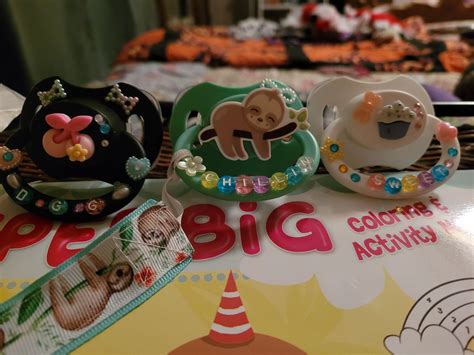 My New Paci S I Made The Cupcake One And Daddy Made The Cherry One