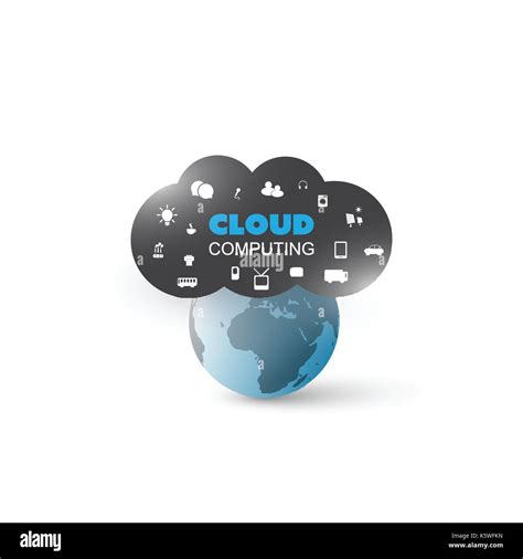 Cloud Computing IoT IIoT Networking Future Technology Concept Background Creative Design