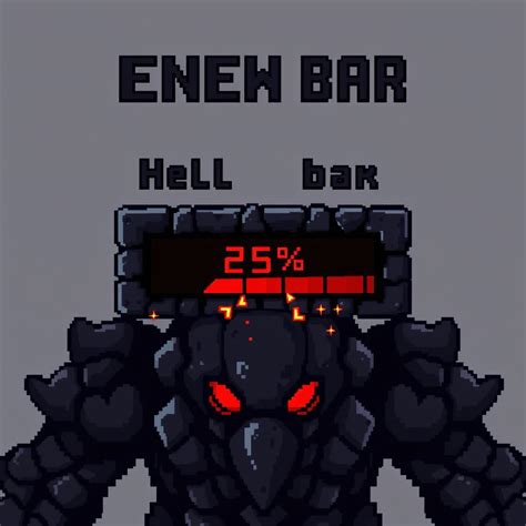 Pixelated Health Bar Combat Ready