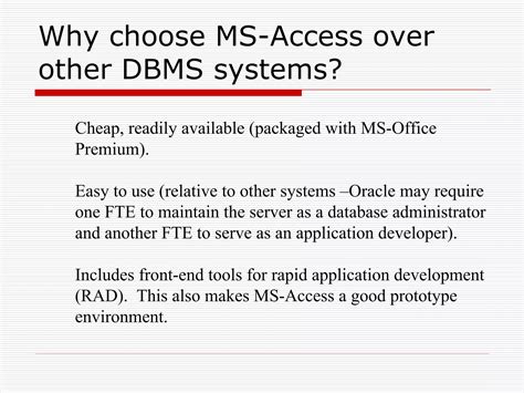 Microsoft Access Powerpoint Final Ppt Databases Computer Software