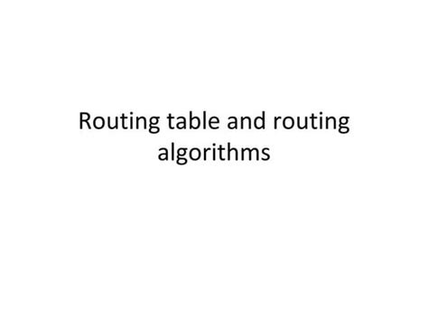 Distance Vector And Link State Routing Protocol