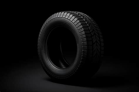Premium Photo | Black rubber tire isolated on black background