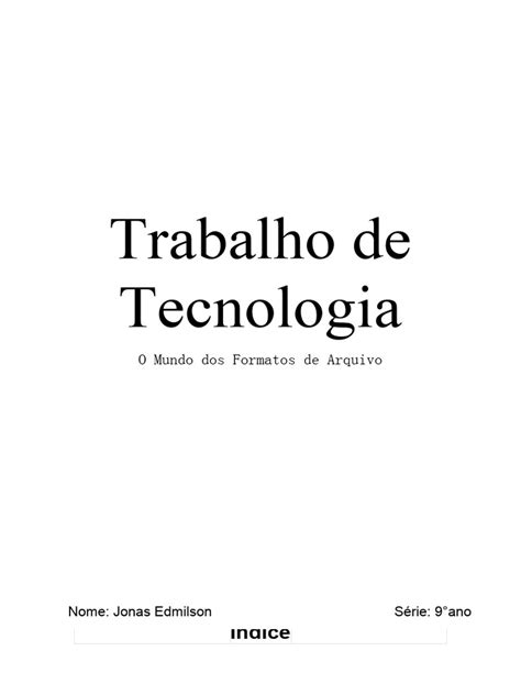Trabalho De Tecnologia Pdf Script Java Linguagem De Script