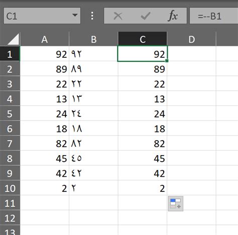 Excel Formulas To Convert Between Western Arabic And Eastern Arabic