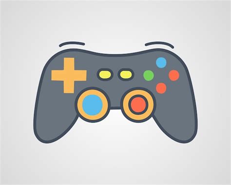 Minimalist Game Controller Icon Flat Design Vector Illustration