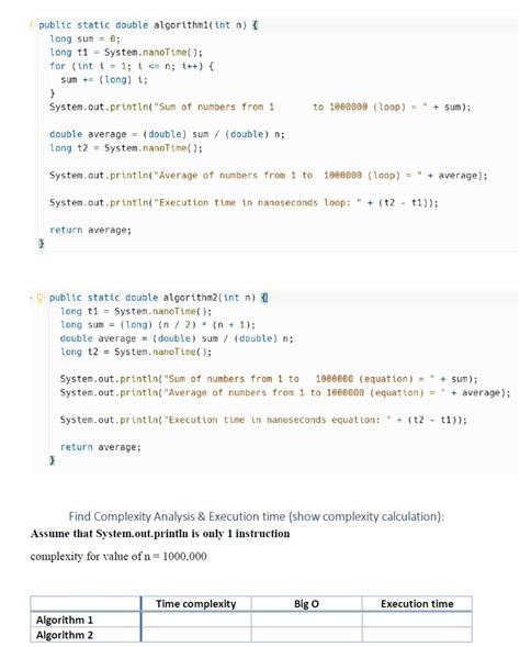 Solved Public Static Double Algorithm2int N ∣ Long T1