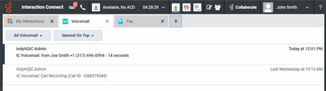 Interaction Connect Help Message Waiting Indicator