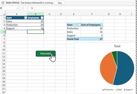 Use The Excel Action Recorder To Create A Refresh Button A Kalmstrom