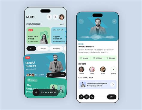 Live Audio Rooms And Podcasts App Exploration Design On Behance