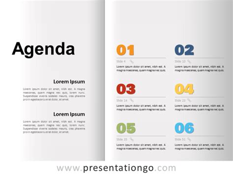 powerpoint index template