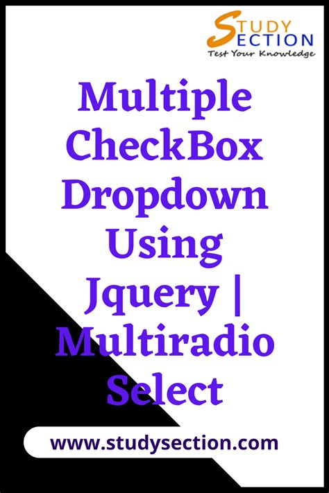 Multiple Checkbox Dropdown Using jQuery