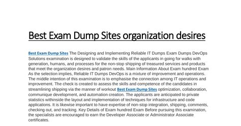 Best Exam Dump Sites Pdf Docdroid