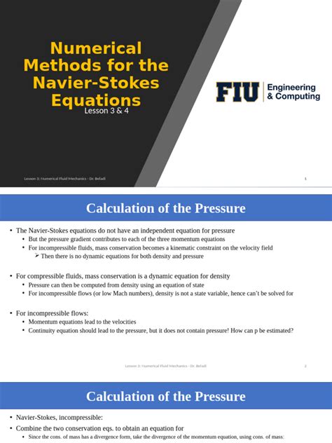 Numerical Methods For Navier Stokes Equations Pdf Navierstokes