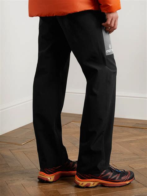 Ostrya Alpine Straight Leg Colour Block Shell Trousers Black Ostrya