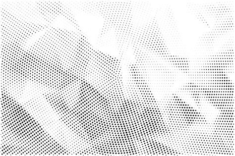 Free Vector Black And White Abstract Grunge Halftone Pattern Texture