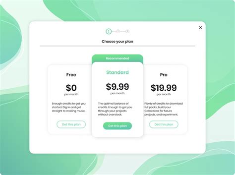 Choose Your Payment Plan Ui R Ui Design