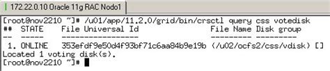 Database Administrator Workshop 11gr2 Migrating Voting Disks From