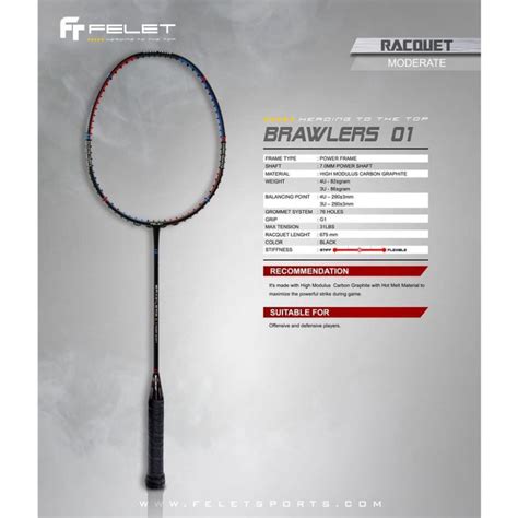 Felet Racket Brawlers 01and 02 Original Shopee Malaysia