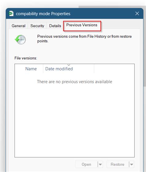 how to recover overwritten excel file with no previous version excel