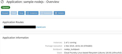 how to deploy node js application into sap cloud p sap community