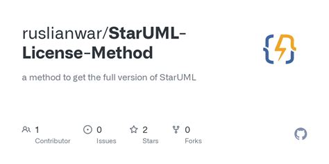 Github Ruslianwarstaruml License Method A Method To Get The Full