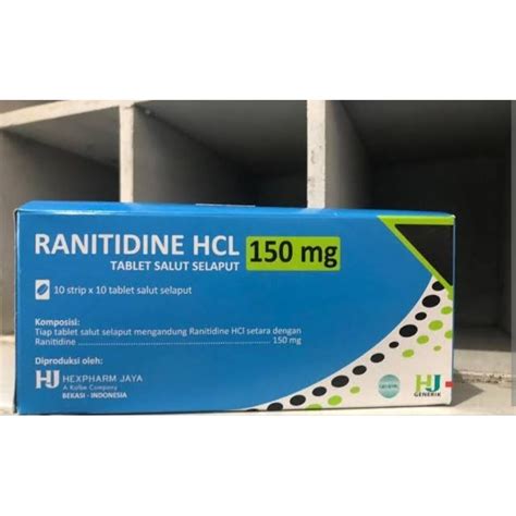Jual Ranitidine 150mg Box 100 Tablet Gen Hj Shopee Indonesia
