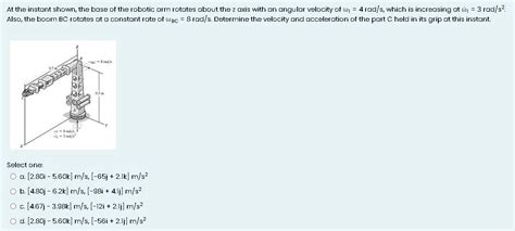 Solved The Motor Rotates About The Z Axis With A Constant