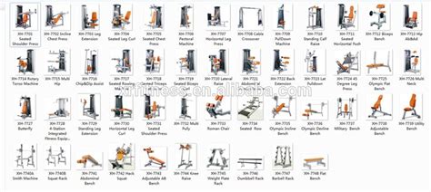 Gym Equipment Names List