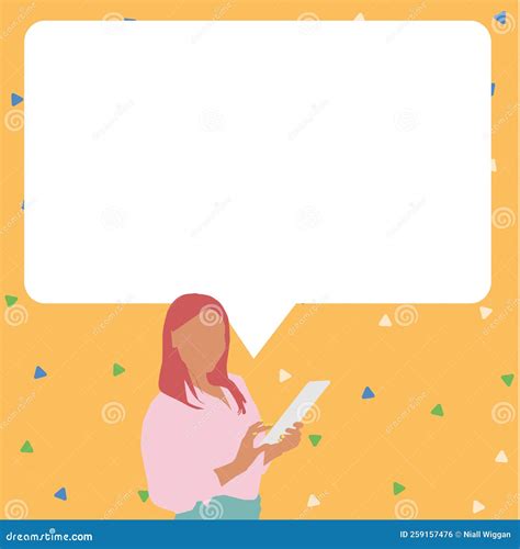 Drawing With Conversation Bubble Showing New Announcement Speech