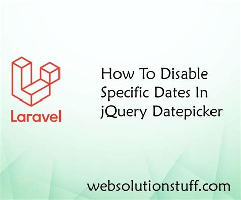 How To Disable Specific Dates In JQuery Datepicker