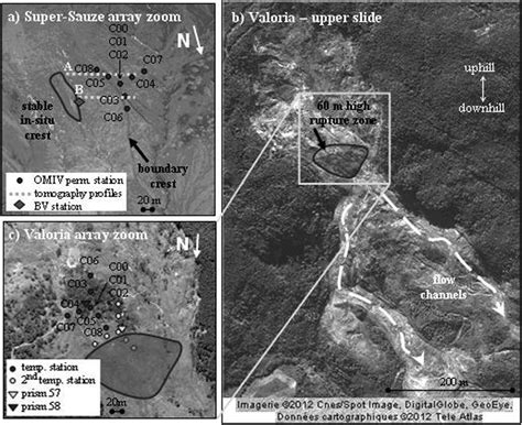 Presentation Of The Seismic Arrays A Zoom On The Seismic Array At